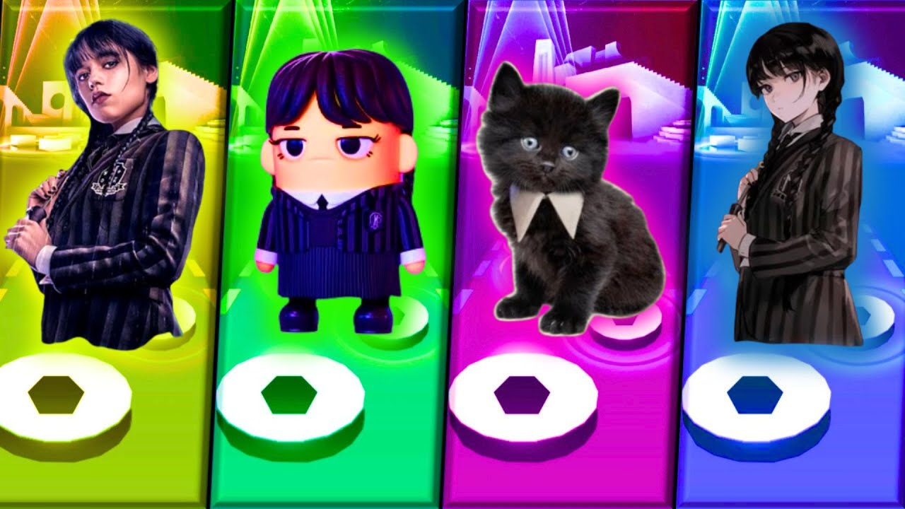 WEDNESDAY ADDAMS vs WEDNESDAY CARTOON MEME vs CUTE CAT WEDNESDAY vs ...