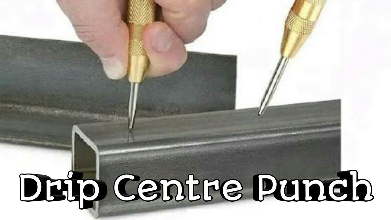 Cara Membuat Pen Penitik Bor | Drip Centre Punch - YouTube