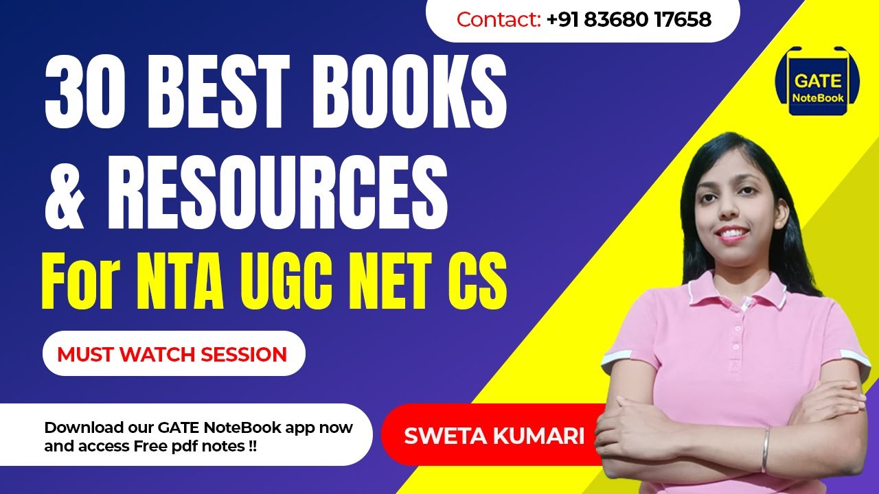 30 Best Books & Resources for NTA UGC NET CS Preparation | JRF Pakka hai | GATE NoteBook App ...