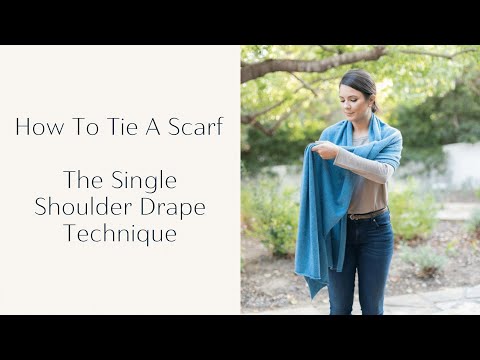 One Shoulder Drape Wrap Tutorial - YouTube