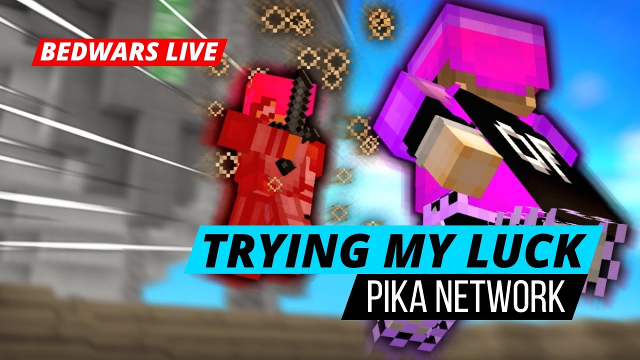 🔴 LIVE | Another Day in Minecraft Pika Network for Bedwars 🛏️ | Modish ...