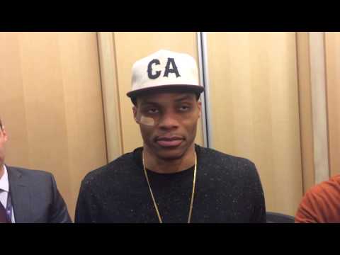 Russell Westbrook on his big night and guarding Smart