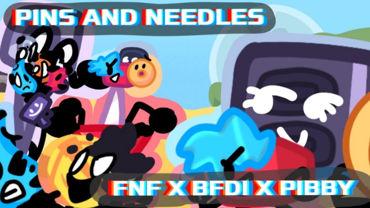 FNF X BFDI X PIBBY l VS. WOAH BUNCH l PINS AND NEEDLES l (REMASTER ...