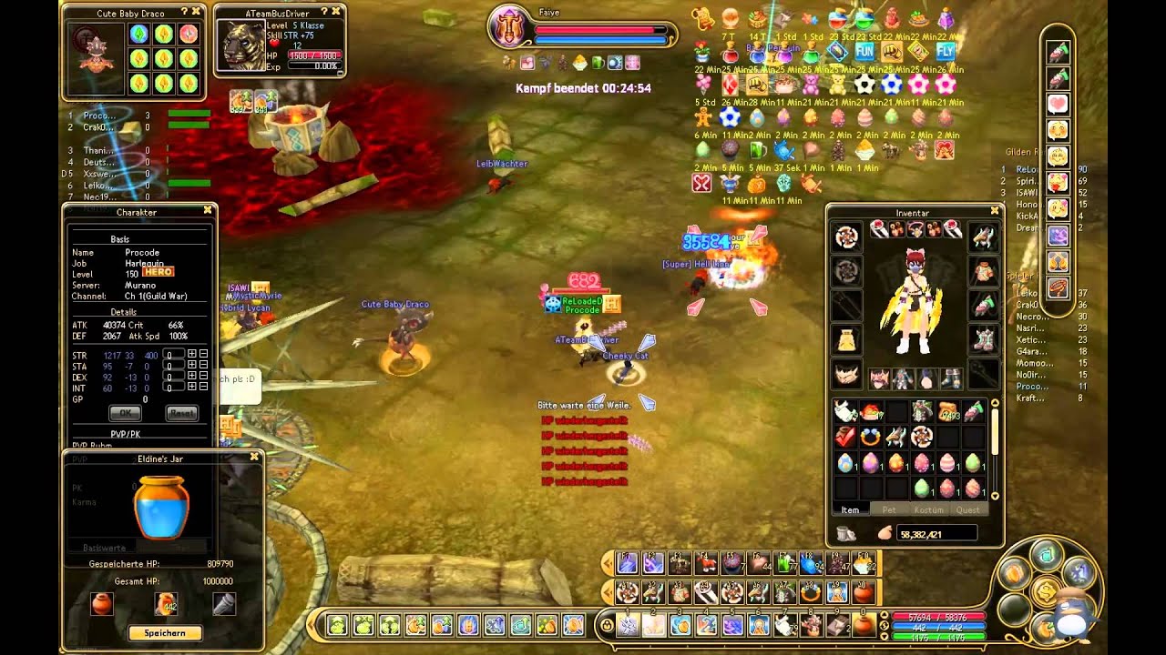 [FlyFF] Guild War 23.08.14 PoV Procode [Harlequin] | Murano - YouTube