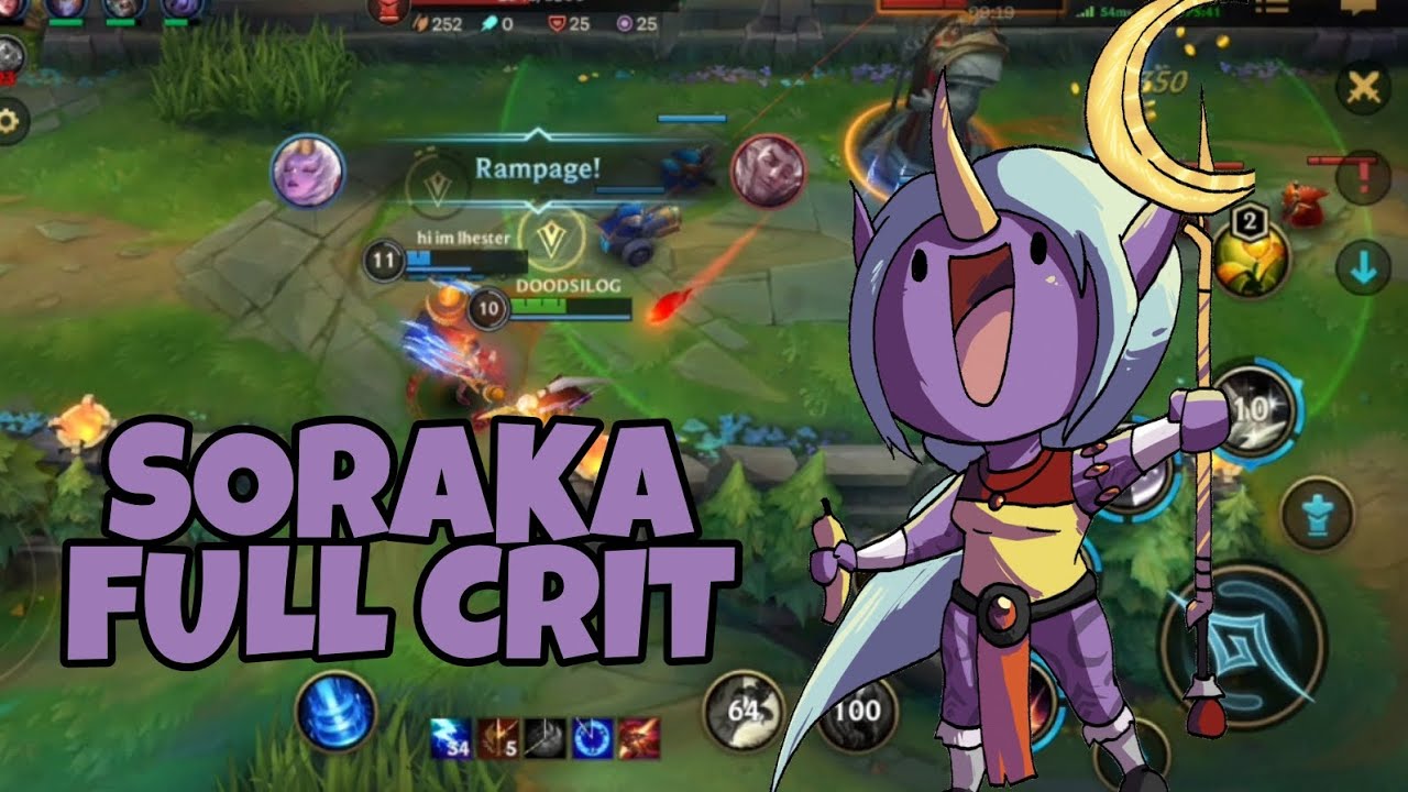 DABANANA | Soraka Full Crit Weird build | League of Legends Wild Rift ...
