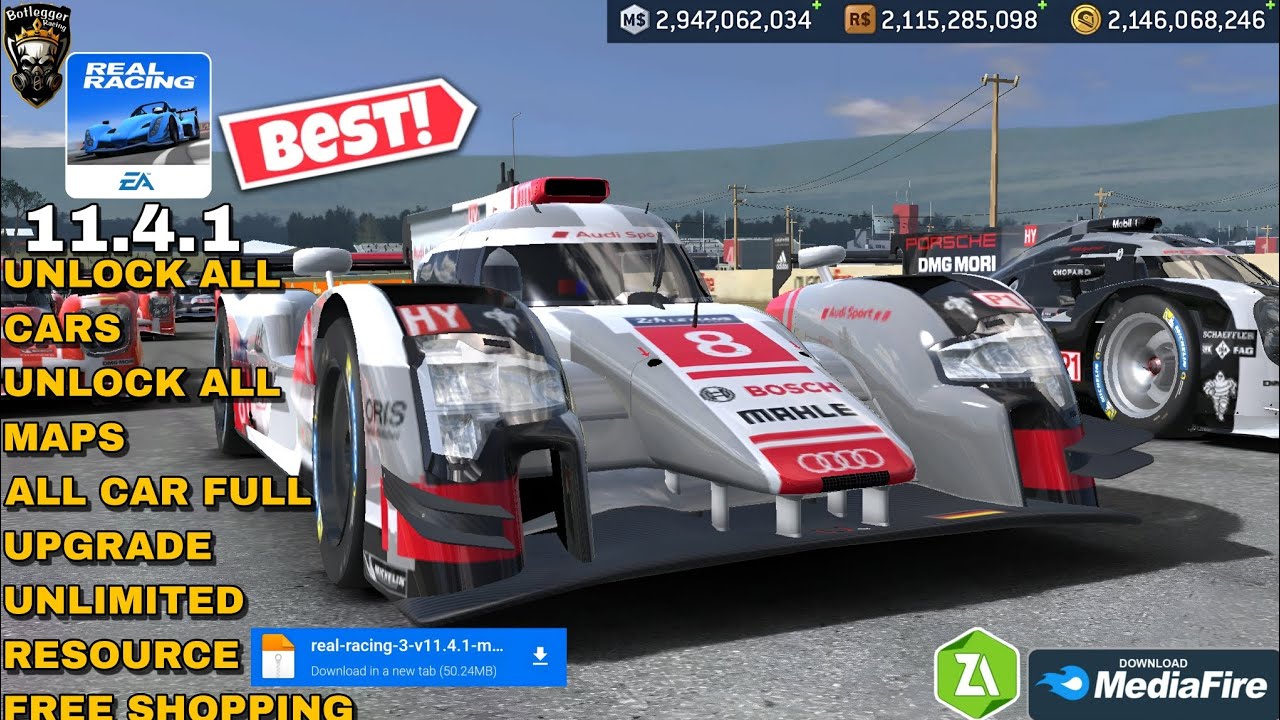Real Racing 3 Mod V11.4.1 Unlock All car Full Uprgades Car Free ...