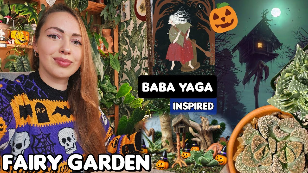 Planting spooky fairy garden while telling Baba Yaga legend 💀🐦‍⬛🌿 - YouTube