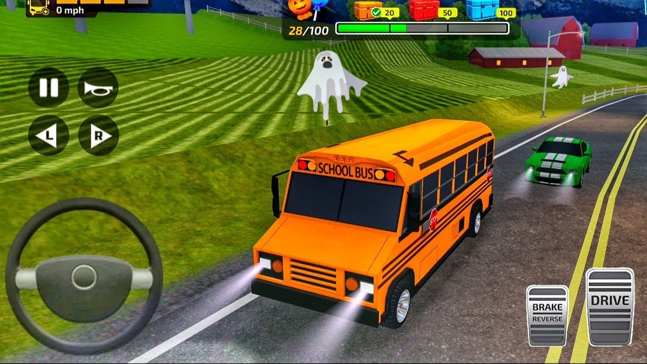 school bus driver 3d simulator Robot City Drive - new bus driving ...
