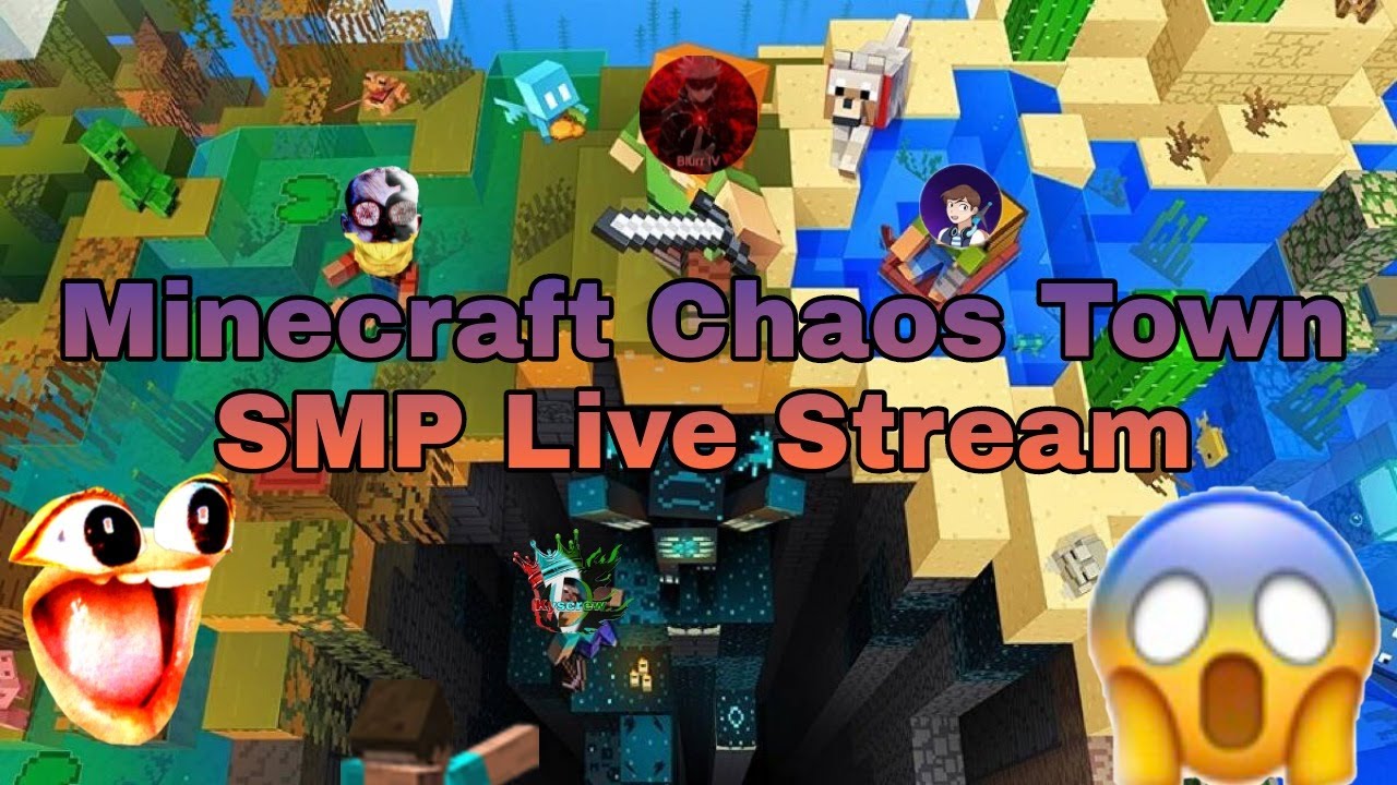 Minecraft Chaos Town SMP Part 1 Live Stream - YouTube