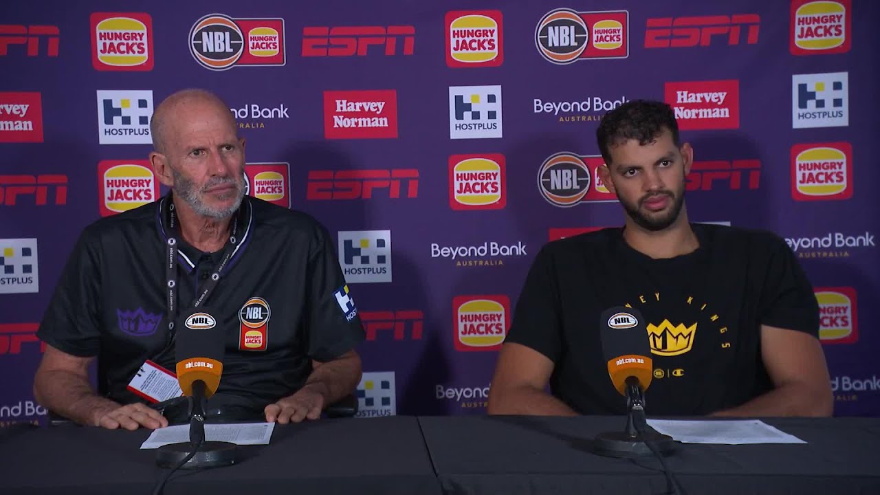 Brian Goorjian and Tim Soares press conference vs Brisbane Bullets ...