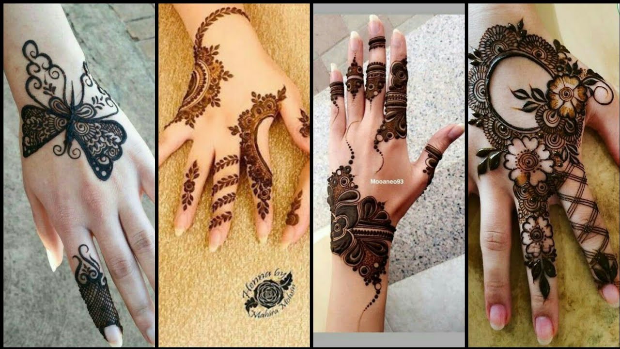 Beautiful decent Mehdi designs for Eid/easy Mehdi designs/simple 60 ...