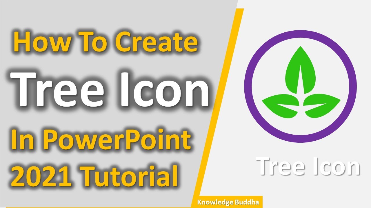 Create Tree Icon In PowerPoint 2021 || PowerPoint Design Icon - YouTube