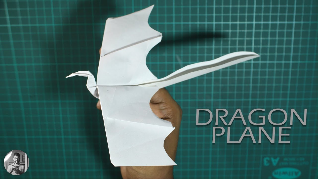 Dragon Paper Plane that fly high | Origami - YouTube