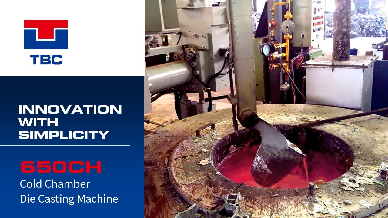TBC Cold Chamber Die Casting Machine 650T in India - TBC - YouTube