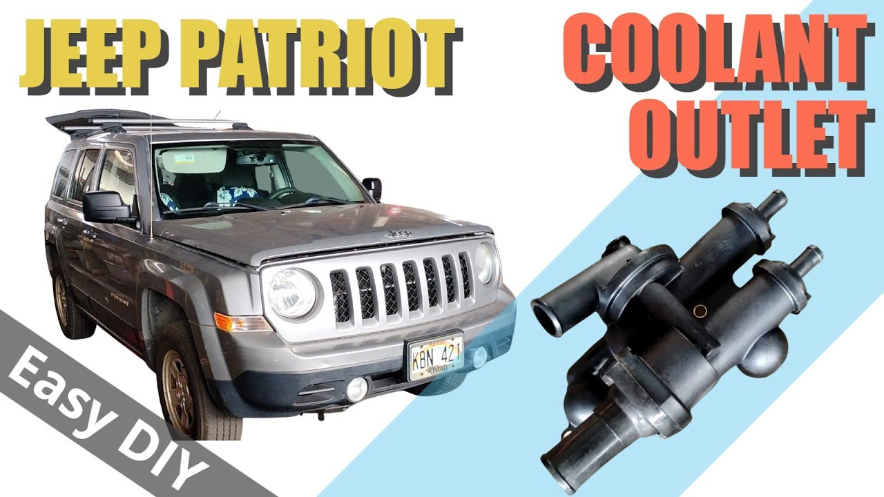 2015 Jeep Patriot Compass Overheat Coolant Leak Water Outlet Thermostat ...