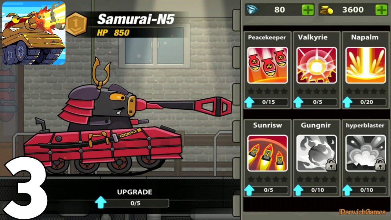 Tank Heroes - New Tank (Samurai-N5) - Walkthrough Part 3 - YouTube