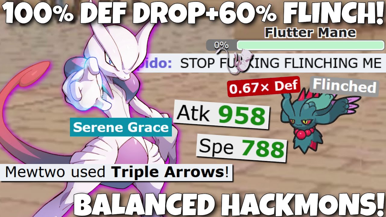 SERENE GRACE + TRIPLE ARROWS MEGA MEWTWO X DESTROYS BALANCED HACKMONS ...