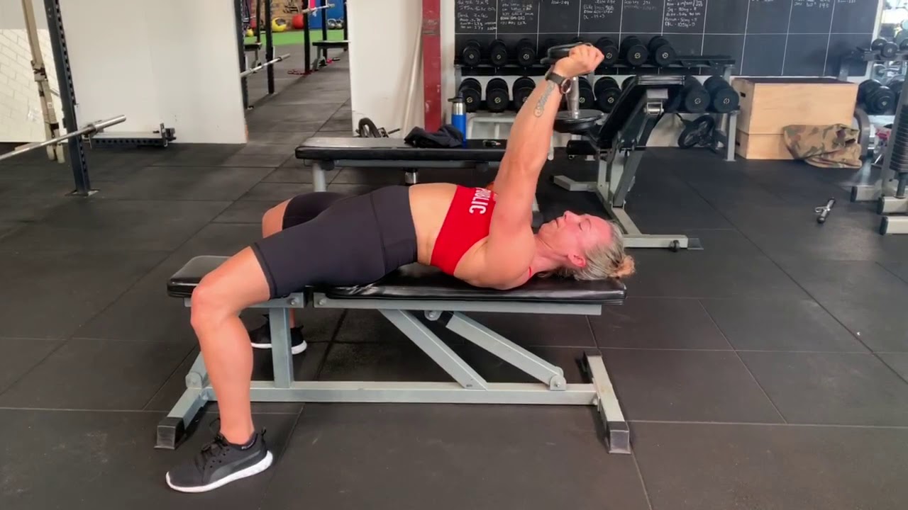 Back supported DB pullover - YouTube