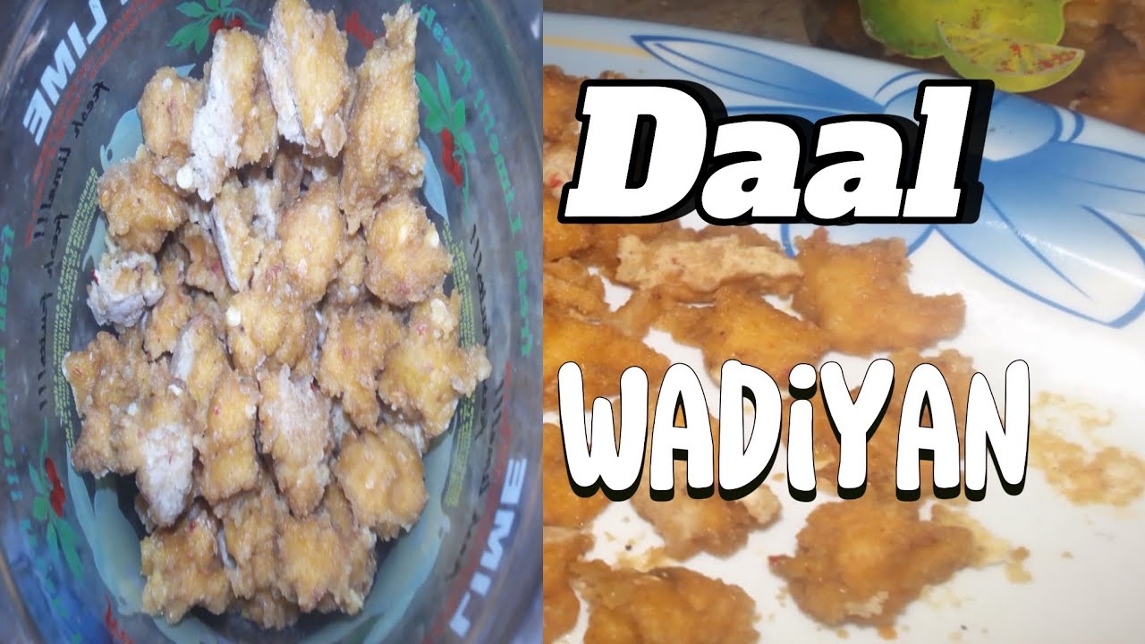 Daal ki wadiyan ki recipe by kitchen with Sadia - YouTube