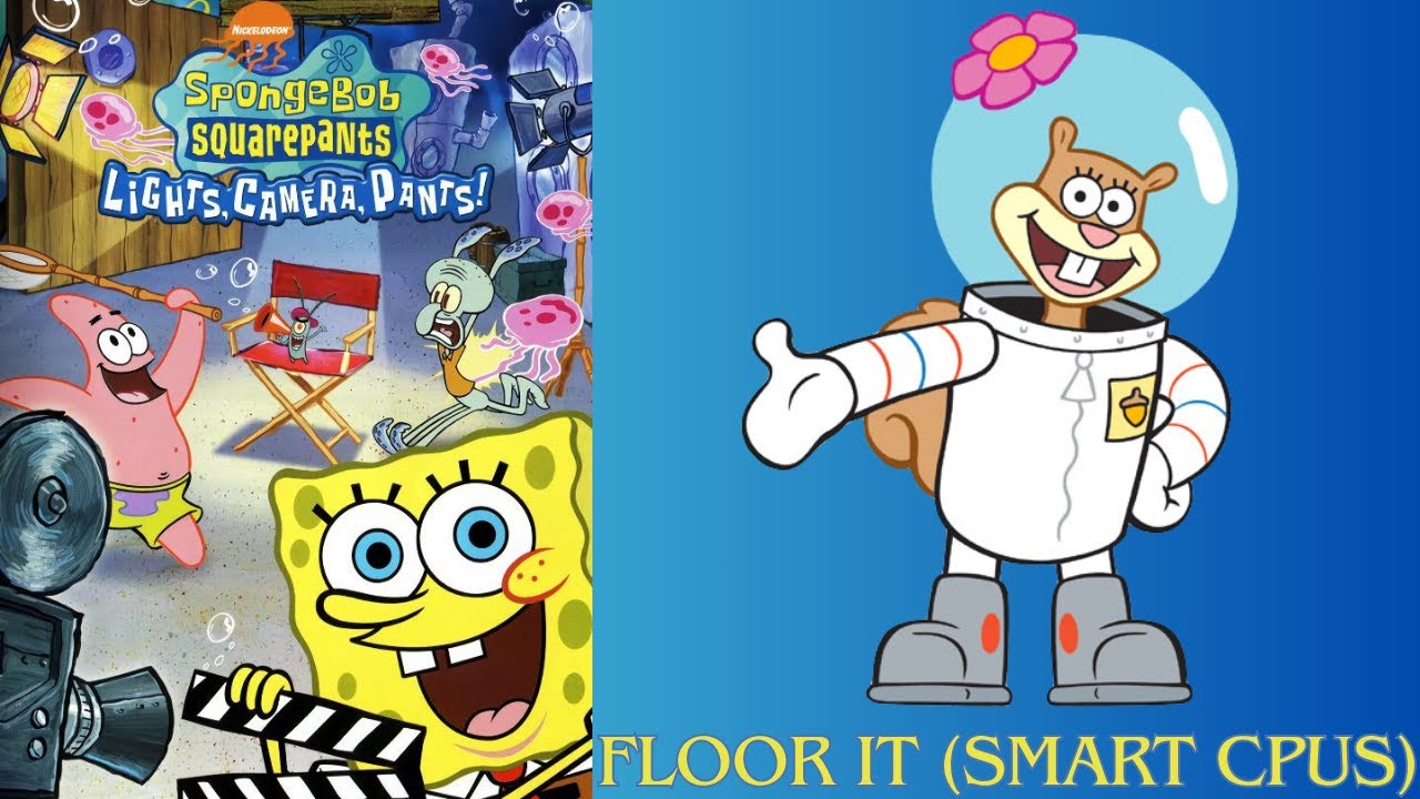 Spongebob Squarepants: Lights, Camera, Pants! Floor It! With Sandy ...