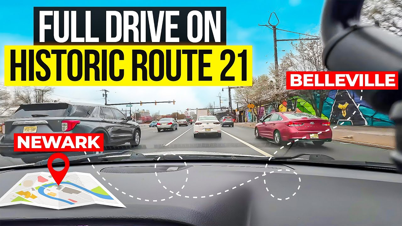 🚗 Full Drive on Historic Route 21 | Newark to Belleville | Nearly 100 ...