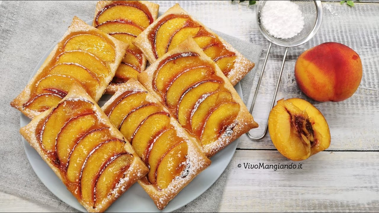 Sfogliatine alle pesche - YouTube