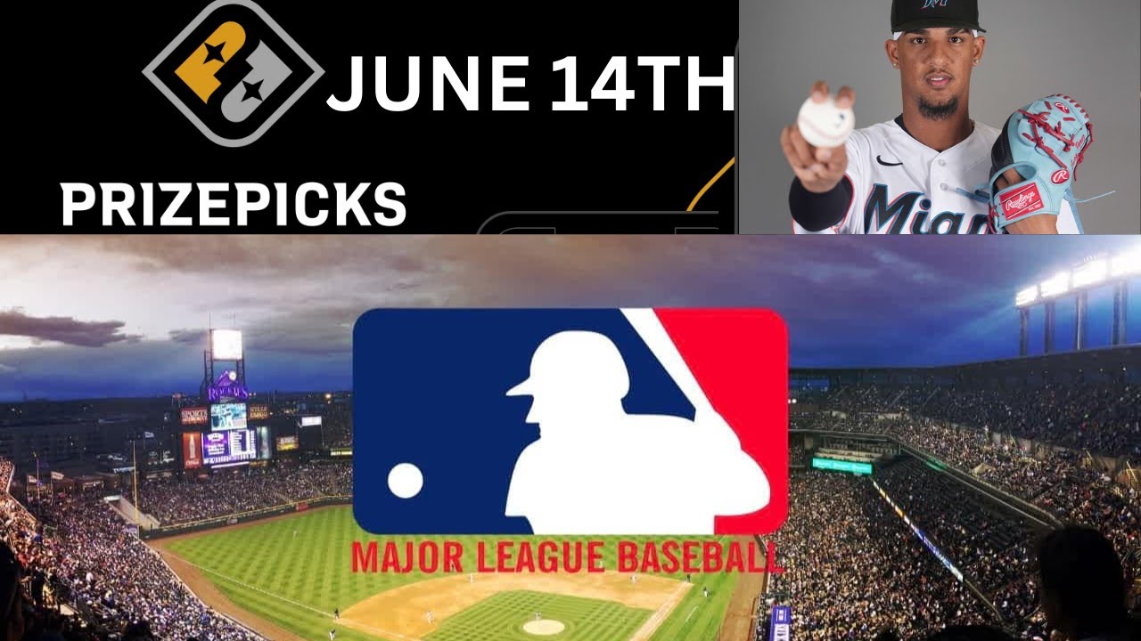 Prize Picks MLB June 14th. Afternoon Games - YouTube
