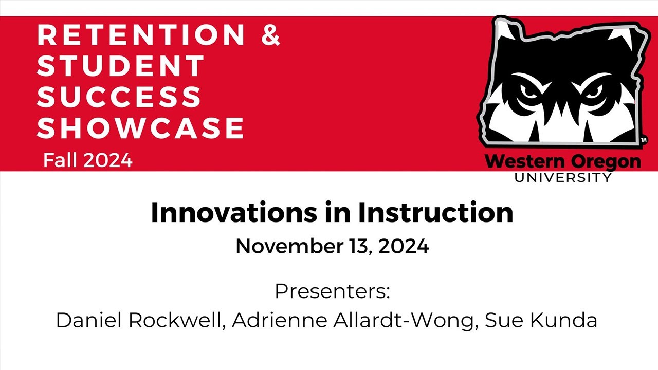 Retention & Student Success: Innovations in Instruction - YouTube