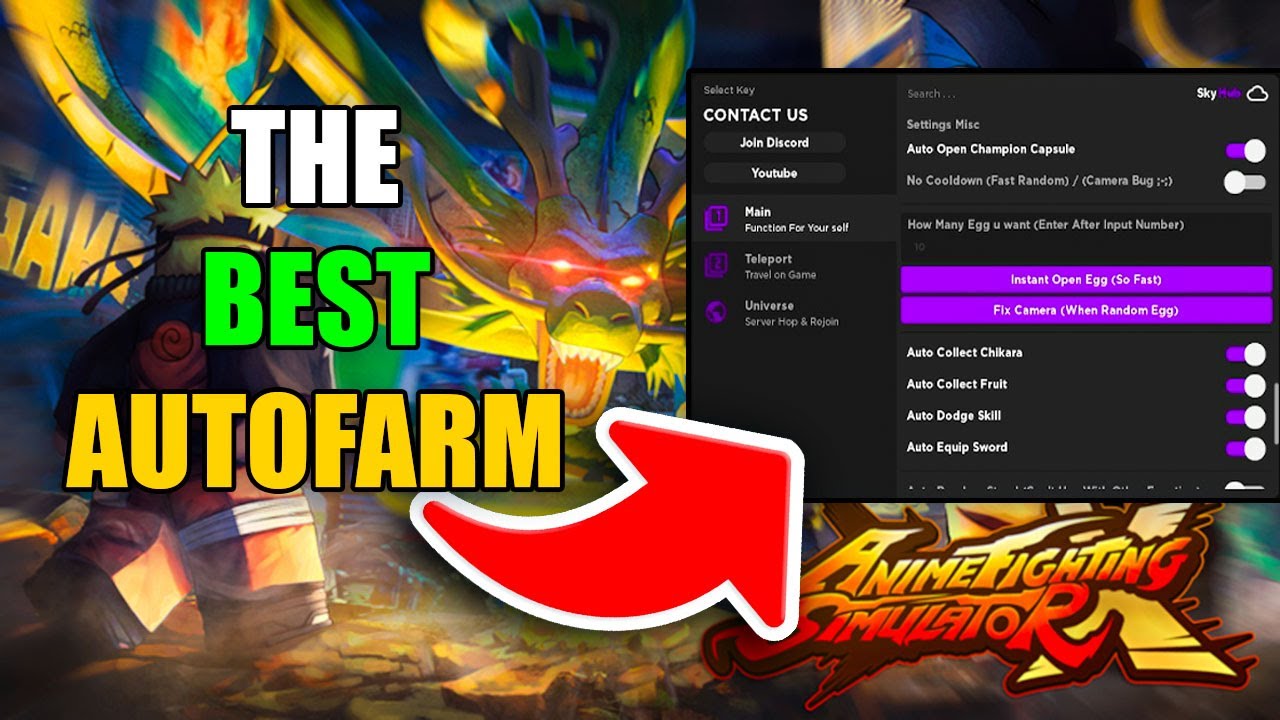 Anime Fighting Simulator X - The BEST auto farm Script - YouTube