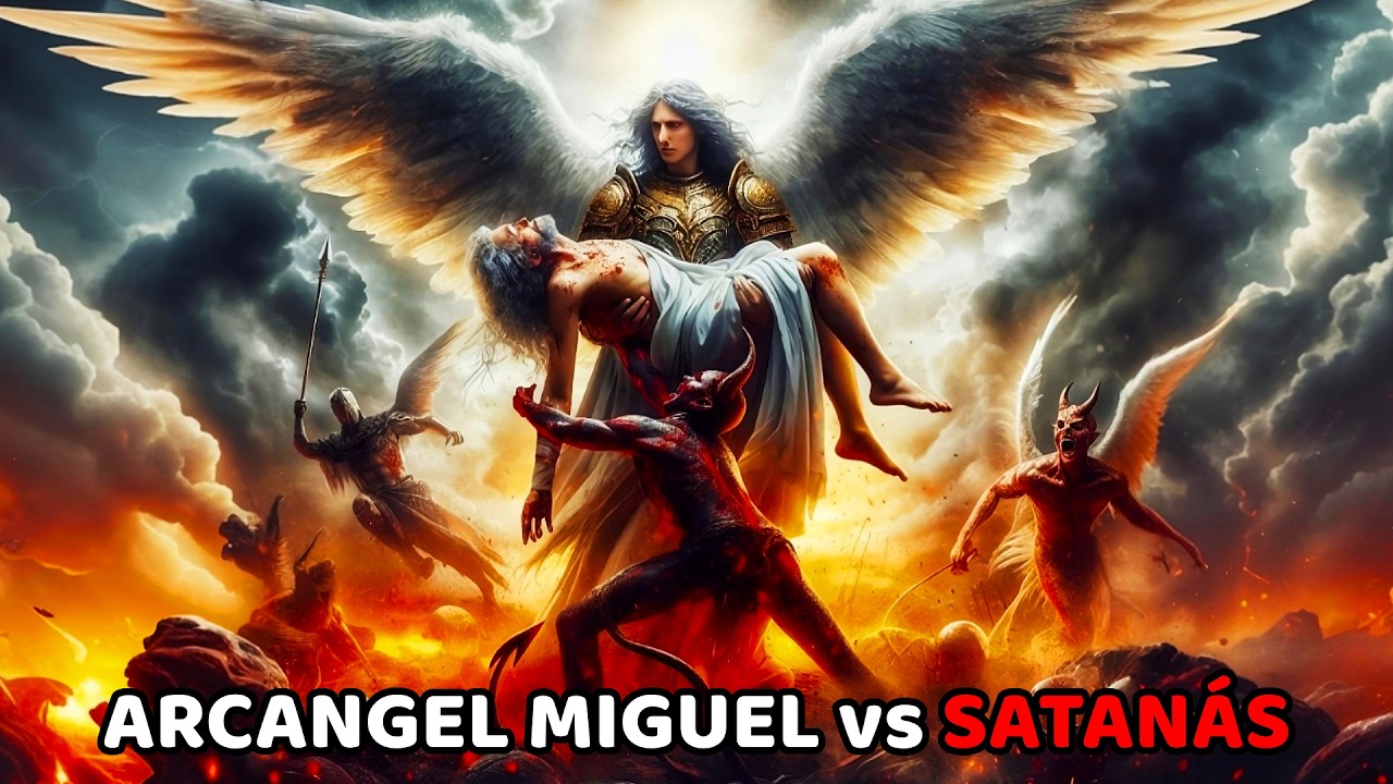 El Arcángel Miguel pelea con Satanás por el cuerpo de MOISES - YouTube
