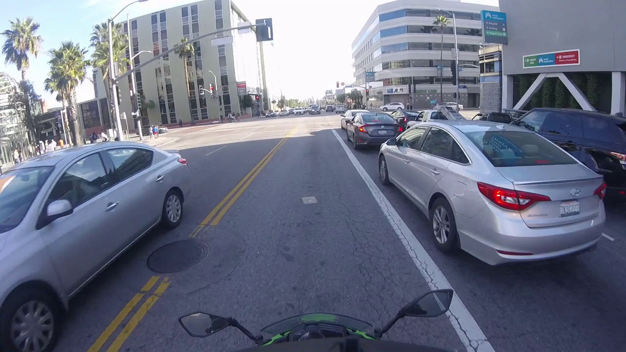 Lane Splitting in LA - YouTube