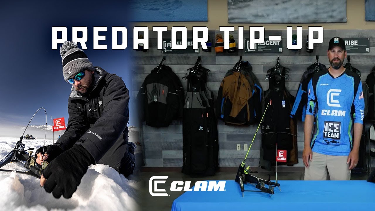 Clam Ice Fishing PREDATOR TIP UP - YouTube