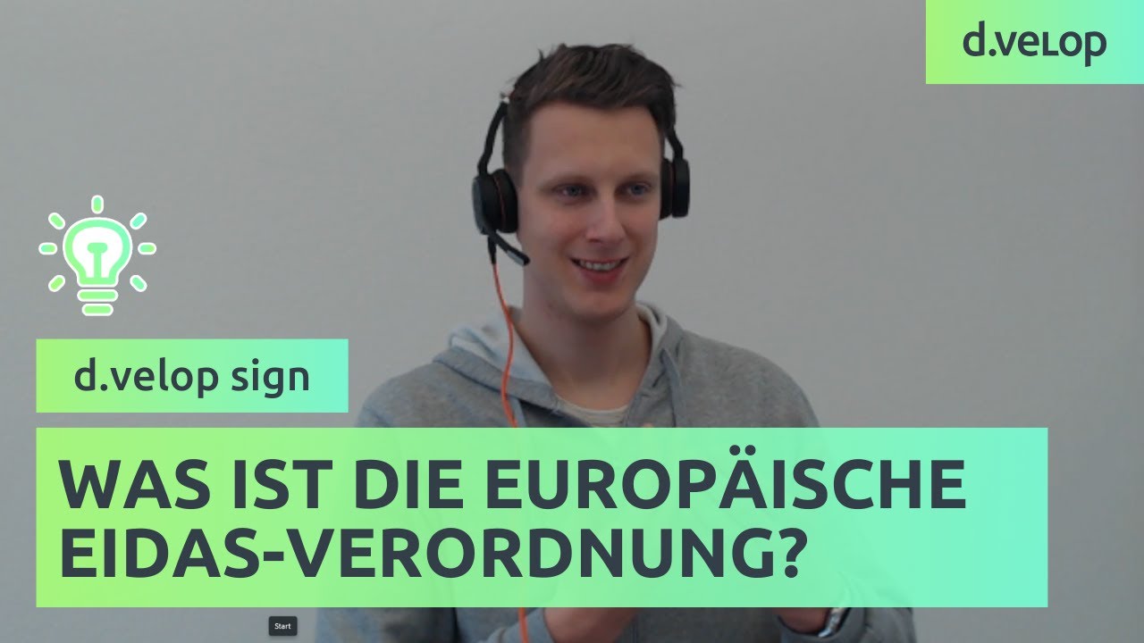 Was ist die eIDAS Verordnung (eIDAS-VO)? | d.velop - YouTube