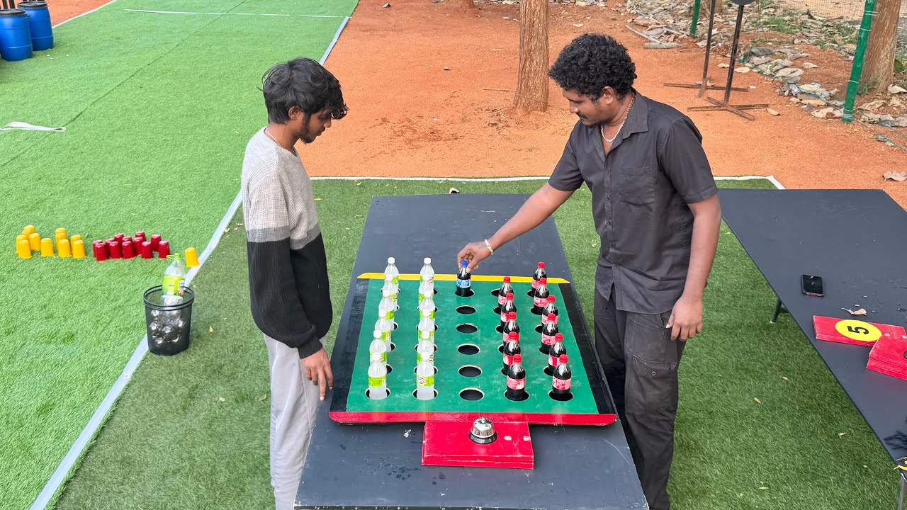 Checkers with bottles|| Village Avengers - YouTube