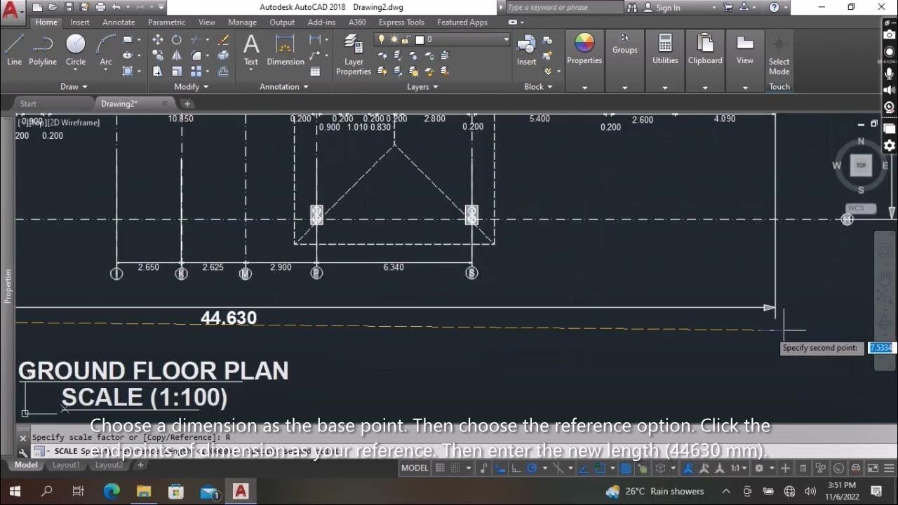 Importing drawing from PDF, Scaling and Plotting - YouTube