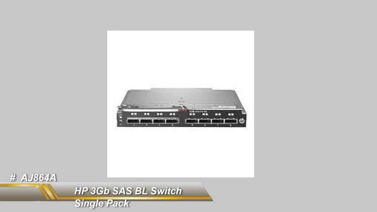 AJ864A HP 3Gb SAS BL Switch - Single Pack - YouTube