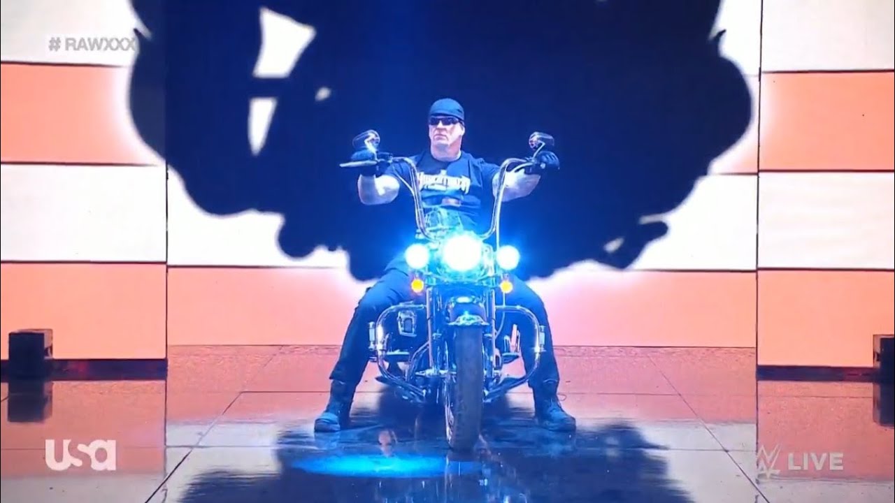 WWE RAW THE UNDERTAKER AMERICAN BAD ASS ENTRANCE 01/23/23 - YouTube