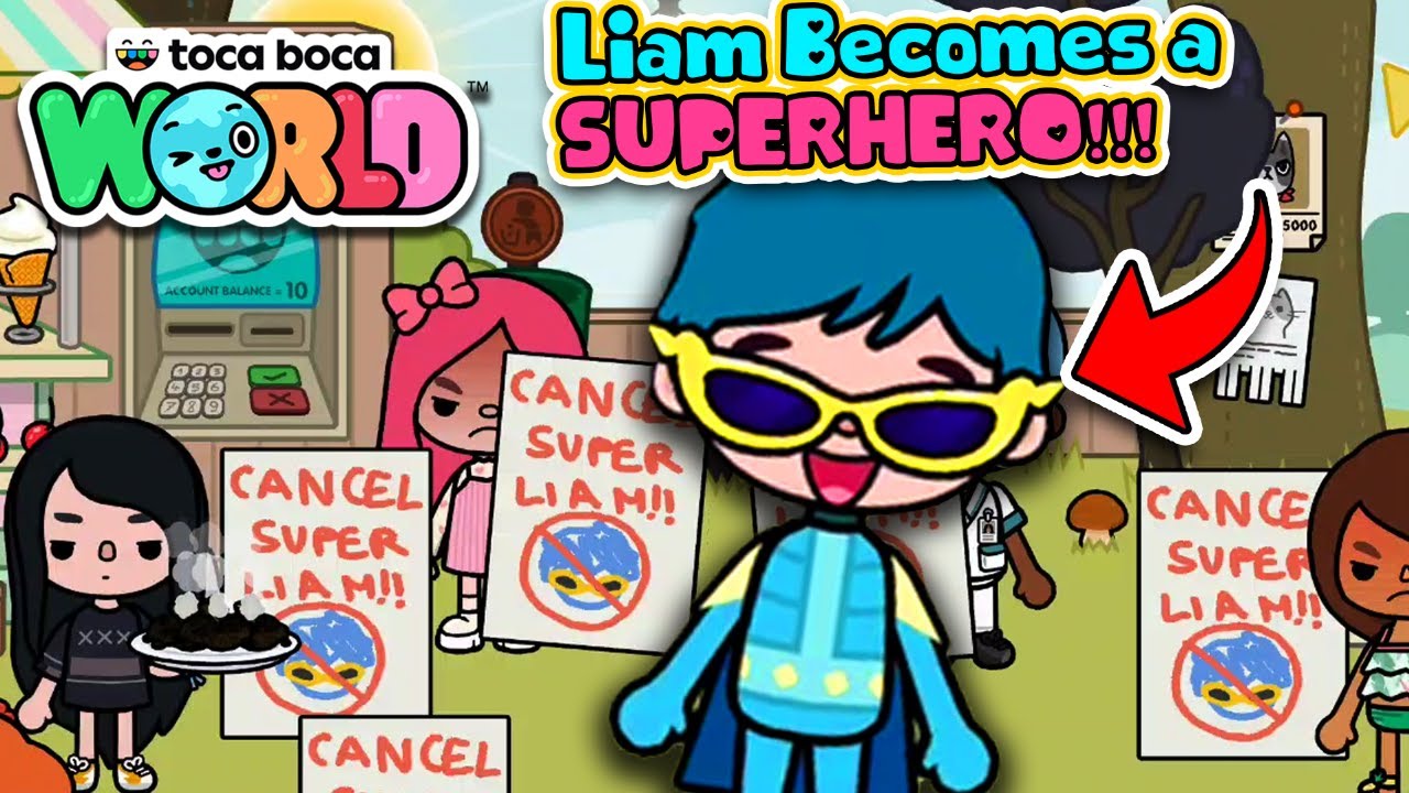 Liam Becomes a SUPERHERO!!! - Toca Life World - YouTube