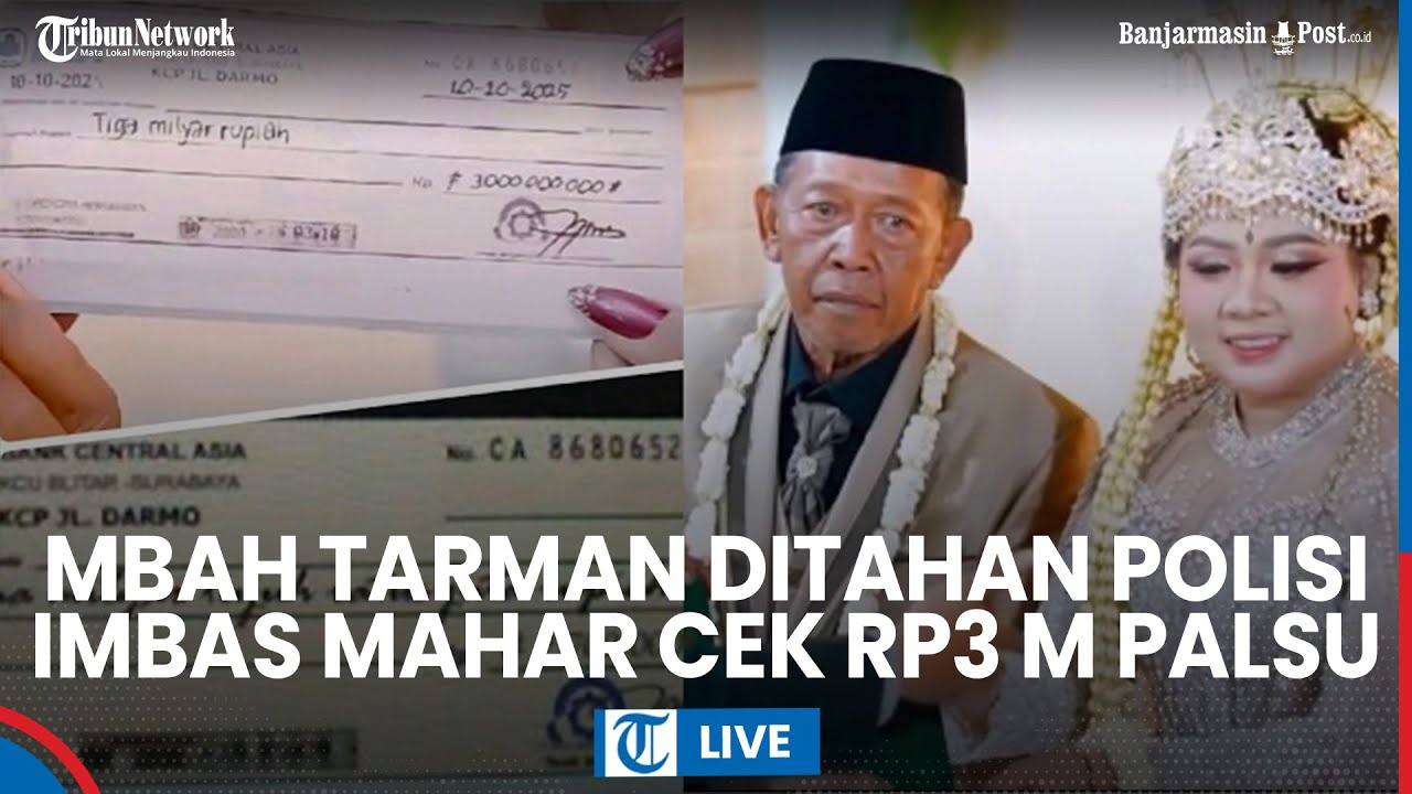 🔴 Mbah Tarman Ditahan di Sel Polres Pacitan Imbas Mahar Cek Rp3 Miliar ...