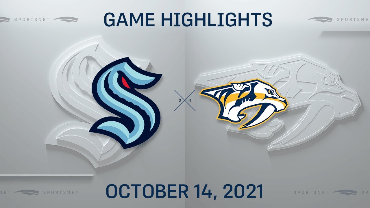 NHL Highlights | Kraken vs. Predators - Oct. 14, 2021 - YouTube