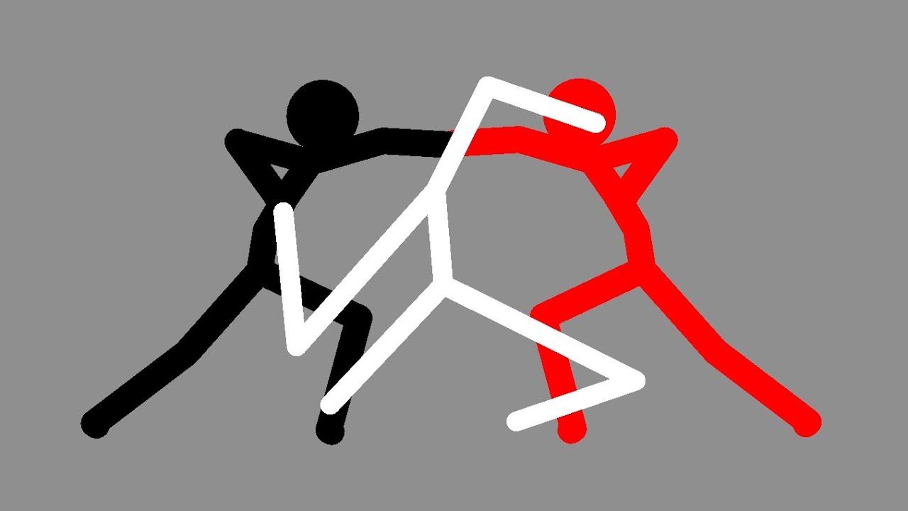 black vs red stick nodes animations - YouTube