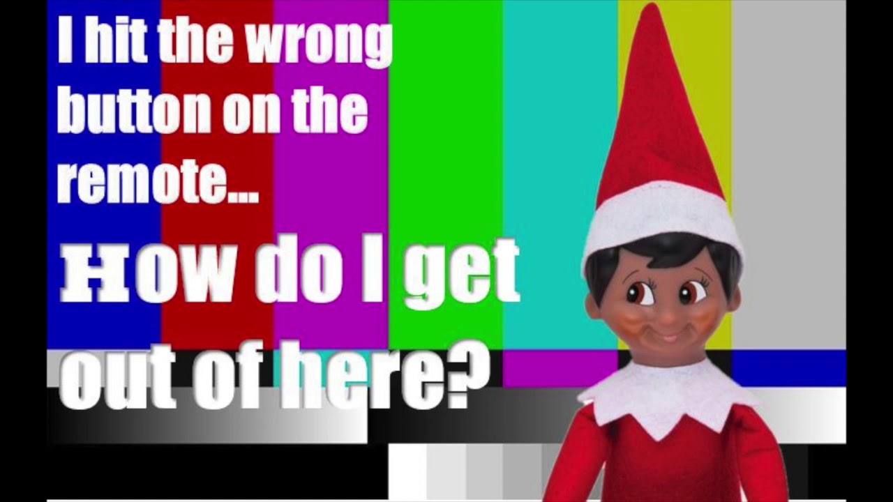 Brown colored Elf on the Shelf stuck in TV - YouTube