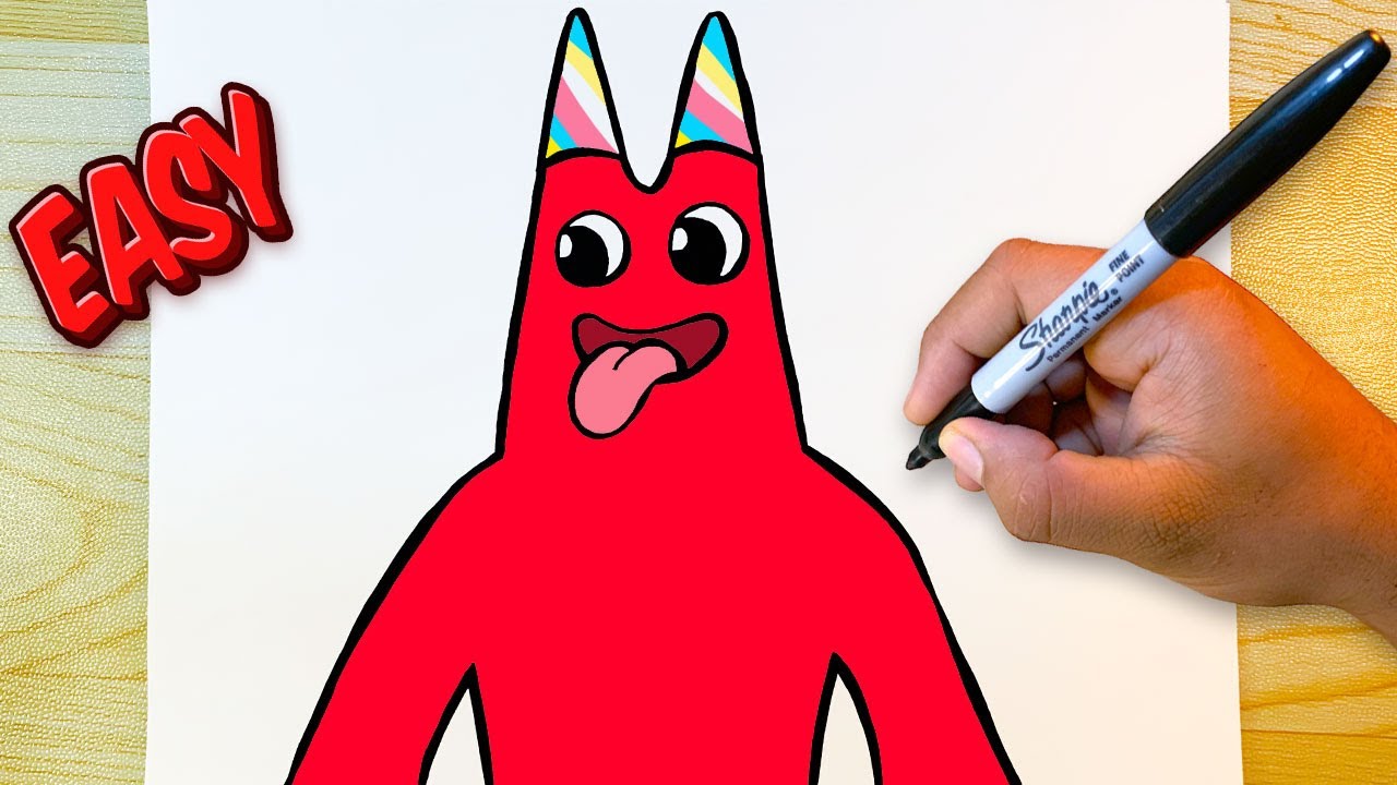 How to Draw Banban from "Garten of Banban" | Step-by-Step Drawing ...