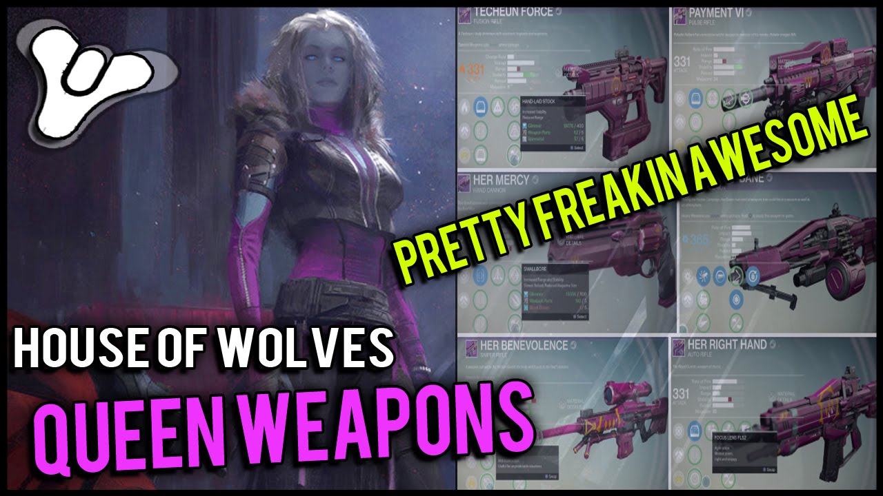 Destiny: New Queen Weapons from the Prison of Elders in the House of ...