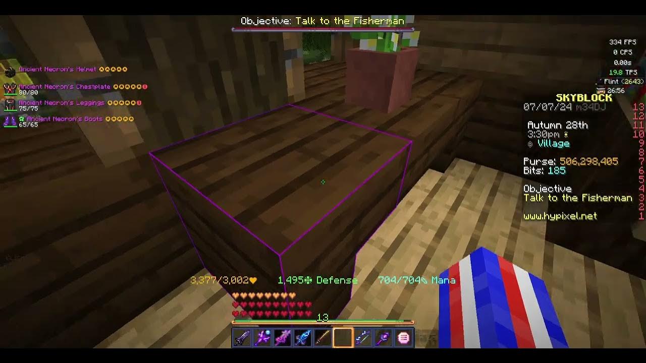 hypixel skyblock's admins made a block glitch - YouTube