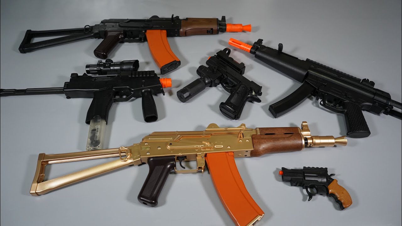 AKS-74U Toy Gun - Airsoft Gun - MP9 -MP5 - Clot M1911 Custom Pistol ...