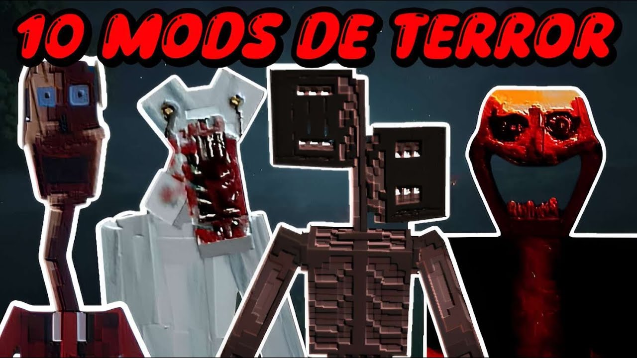 TOP 10 MODS DE TERROR PARA MINECRAFT BEDROCK 1.21 - YouTube