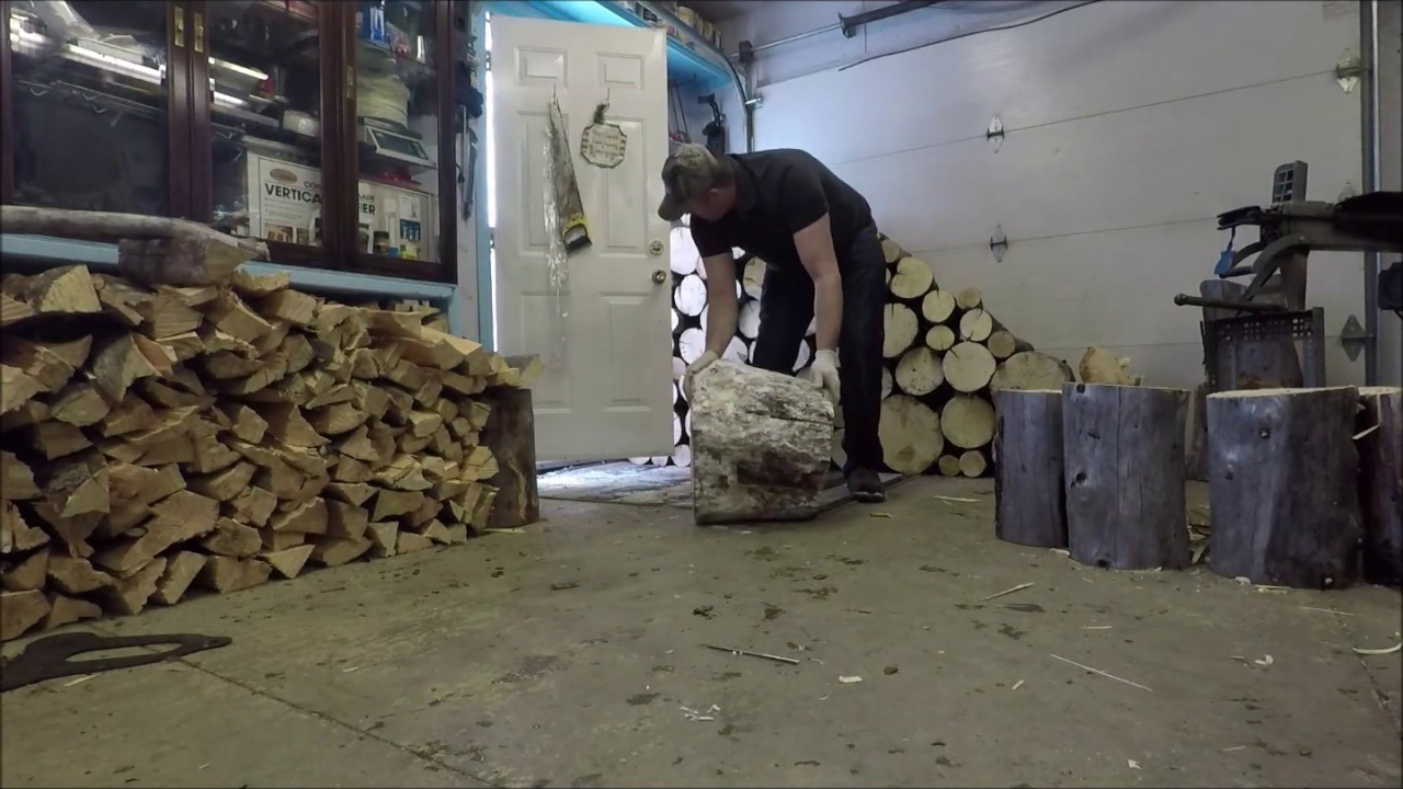 Juniper Stump (Tamarack) Fire Log.. - YouTube