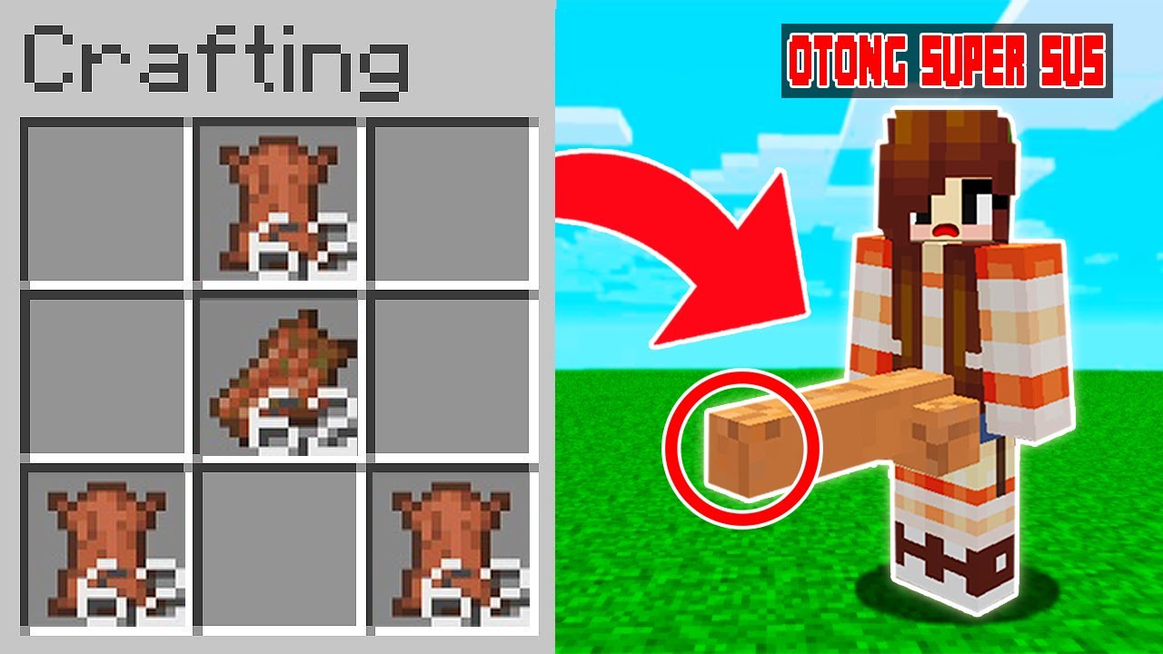 MINECRAFT TAPI MODEL CRAFTINGKU SUPER DUPER SUS MEMBAGONGKAN ! BISA ...