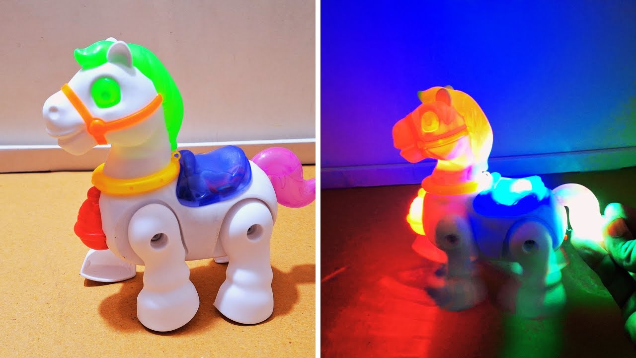 Unboxing and Review of Pony Horse Walking With Light and Sound Battery ...